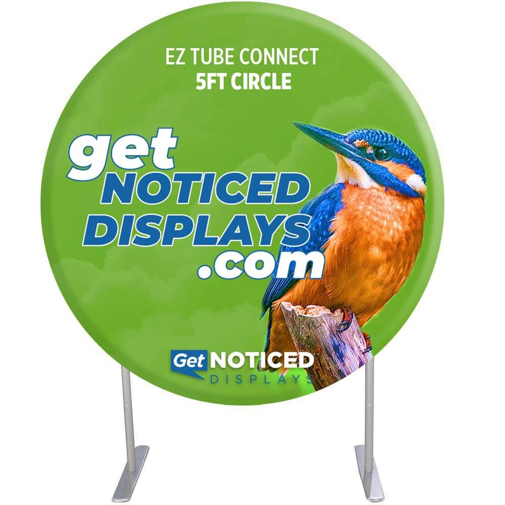 Circle Fabric Tube Displays – Get Noticed Displays