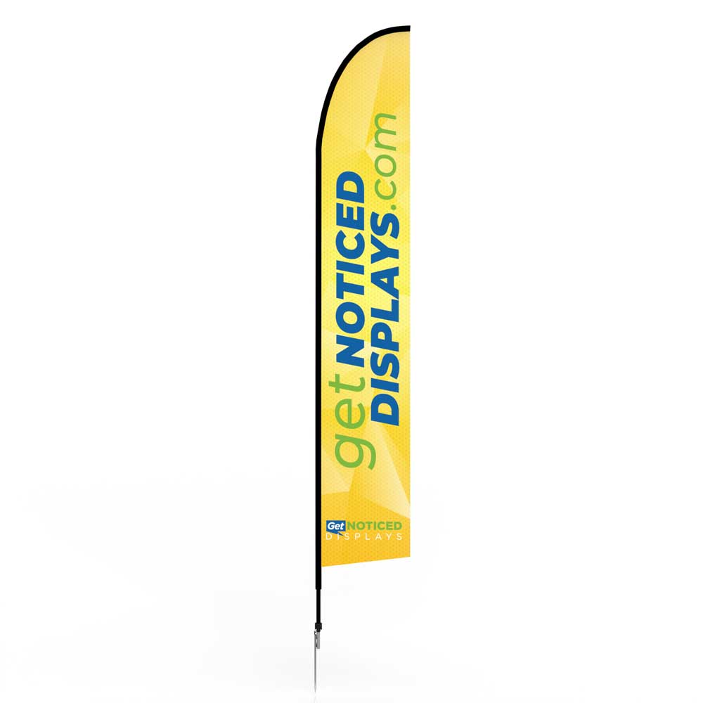 14ft Custom Feather Flags – Get Noticed Displays