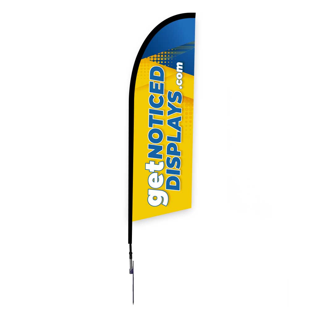 8ft Custom Feather Flags – Get Noticed Displays