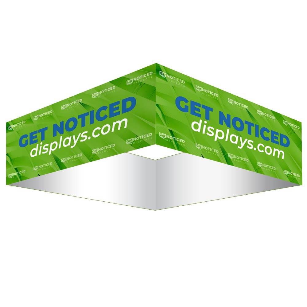 10ft x 36 in Square Hanging Banner Single-Sided – Get Noticed Displays