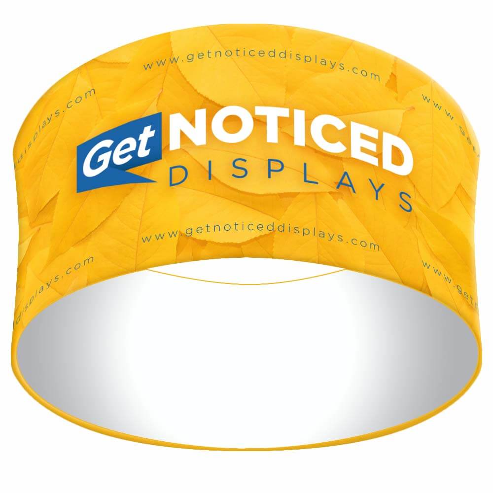 8ft x 32 in Round Hanging Banner Single-Sided – Get Noticed Displays