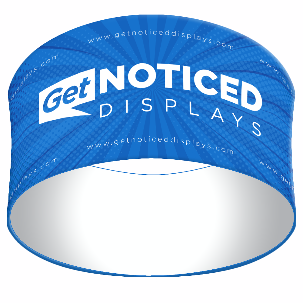 5ft x 32 in Round Hanging Banner Single-Sided – Get Noticed Displays