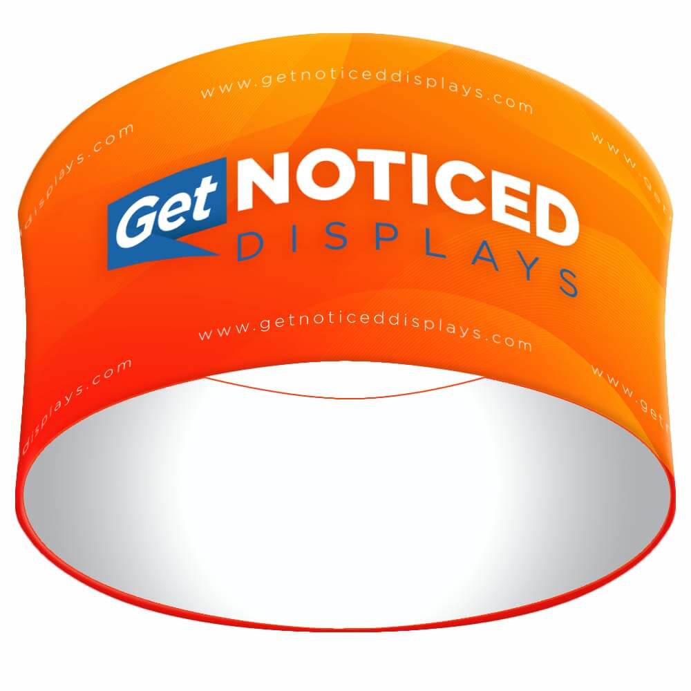 8ft x 72 in Round Hanging Banner Single-Sided – Get Noticed Displays
