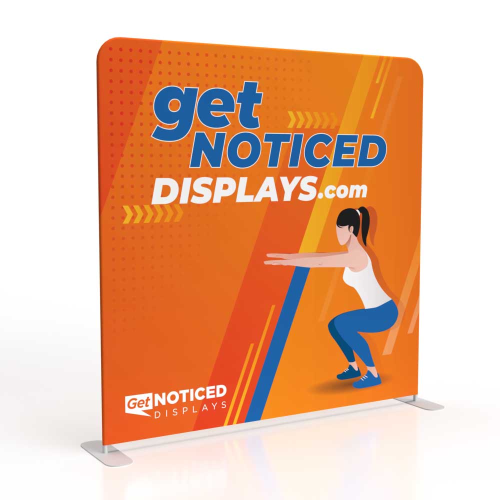 8 FT Vertical Fabric Tube Display Single-Sided Graphic Only – Get ...
