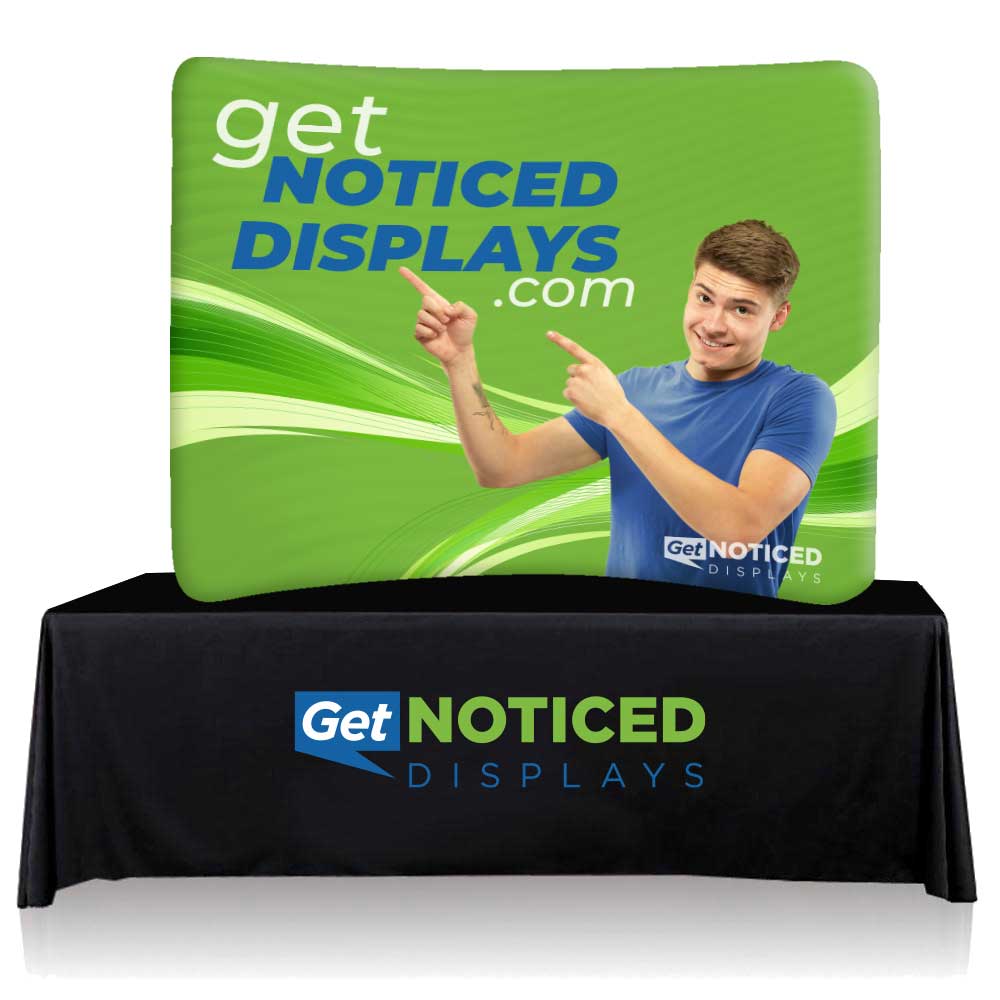 8ft Tabletop Tension Fabric Tube Double-Sided Display – Get Noticed ...