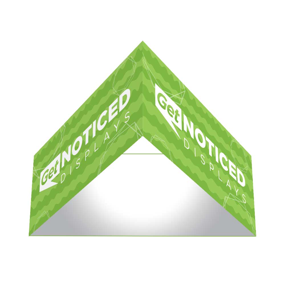 12ft x 42 in Triangle Hanging Banner Single-Sided – Get Noticed Displays