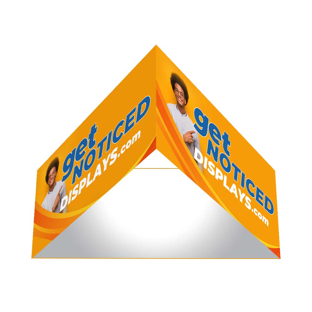 12ft x 36 in Triangle Hanging Banner Single-Sided – Get Noticed Displays