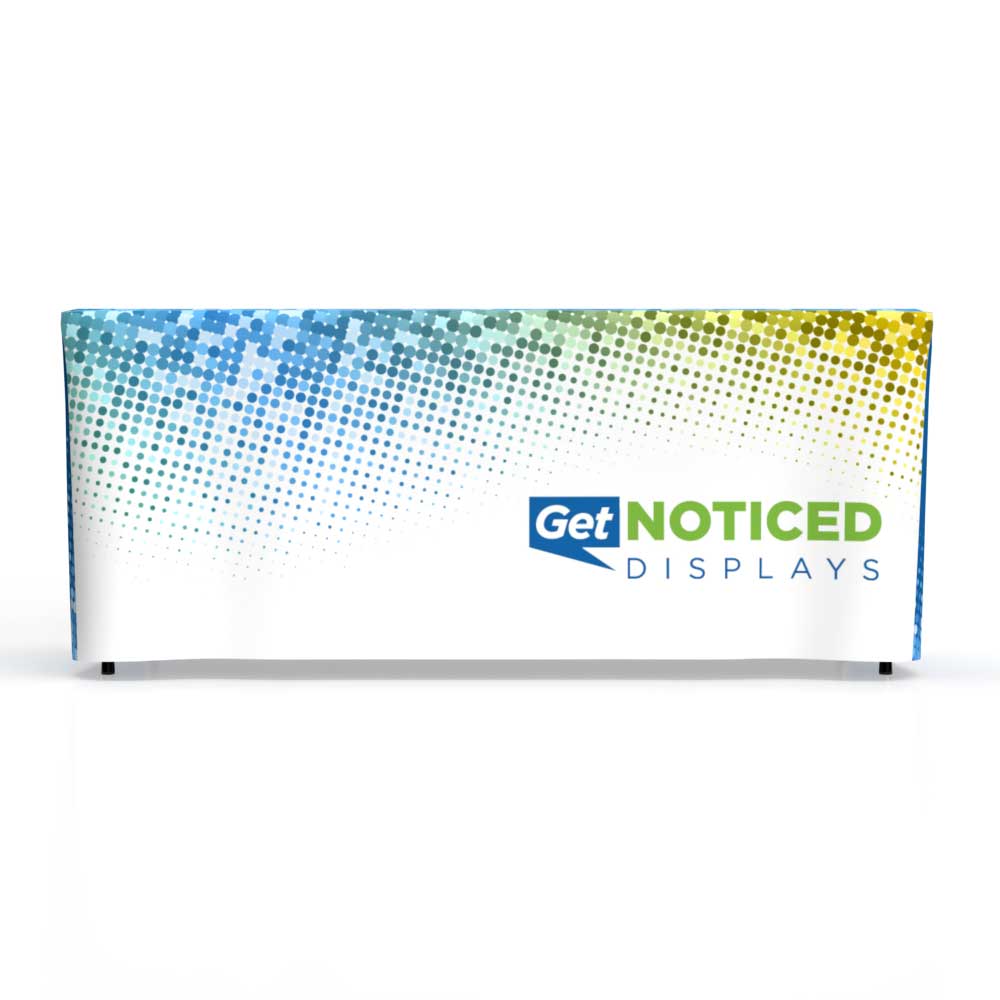 6ft 3-Sided Fitted Custom Table Throw – Get Noticed Displays