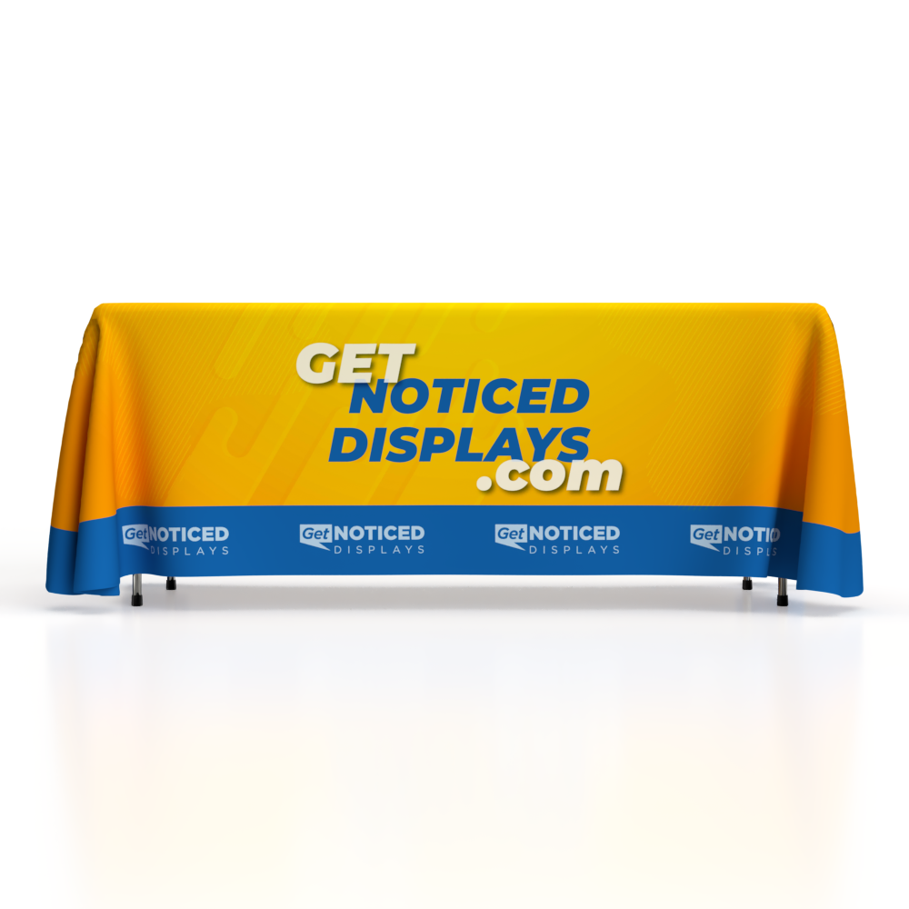 6ft 4 Sided Full Drape Table Throw – Get Noticed Displays