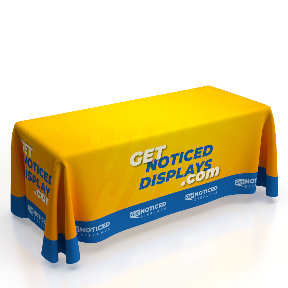 6ft 4 Sided Full Drape Table Throw – Get Noticed Displays