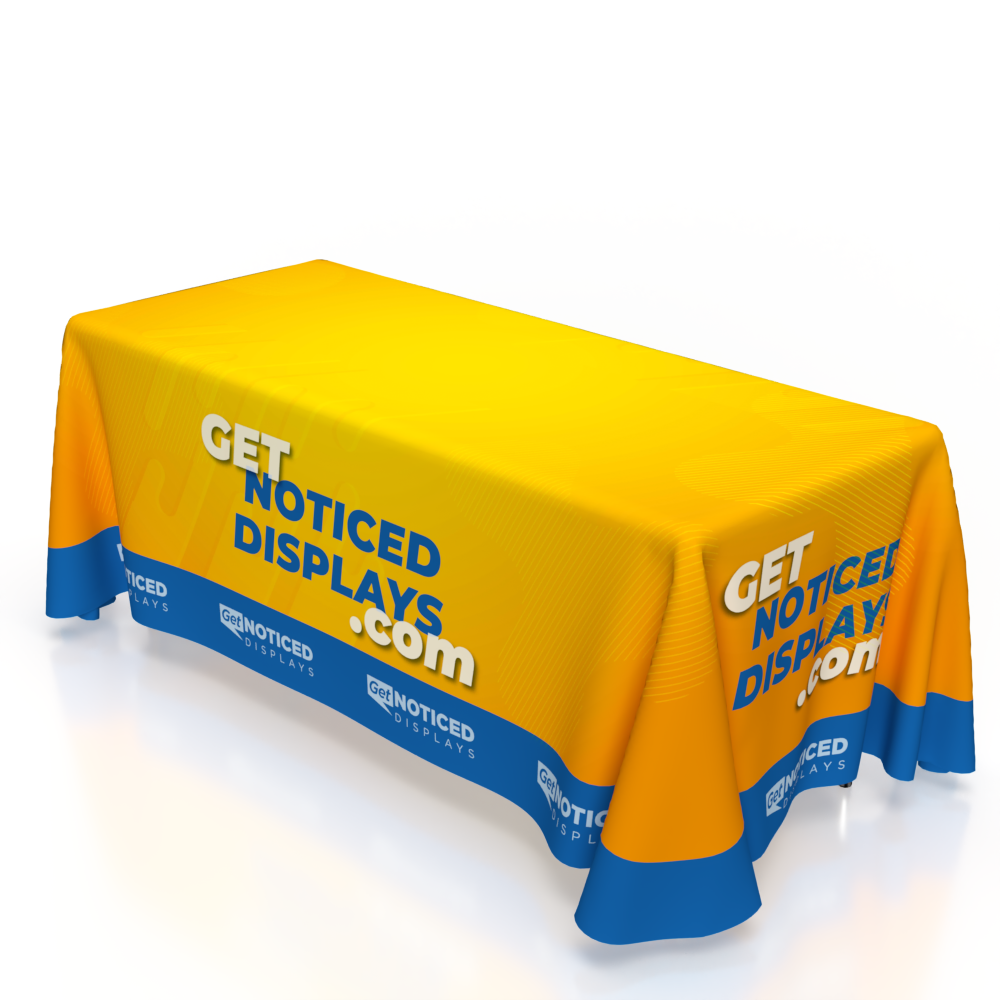 6ft 4 Sided Full Drape Table Throw – Get Noticed Displays