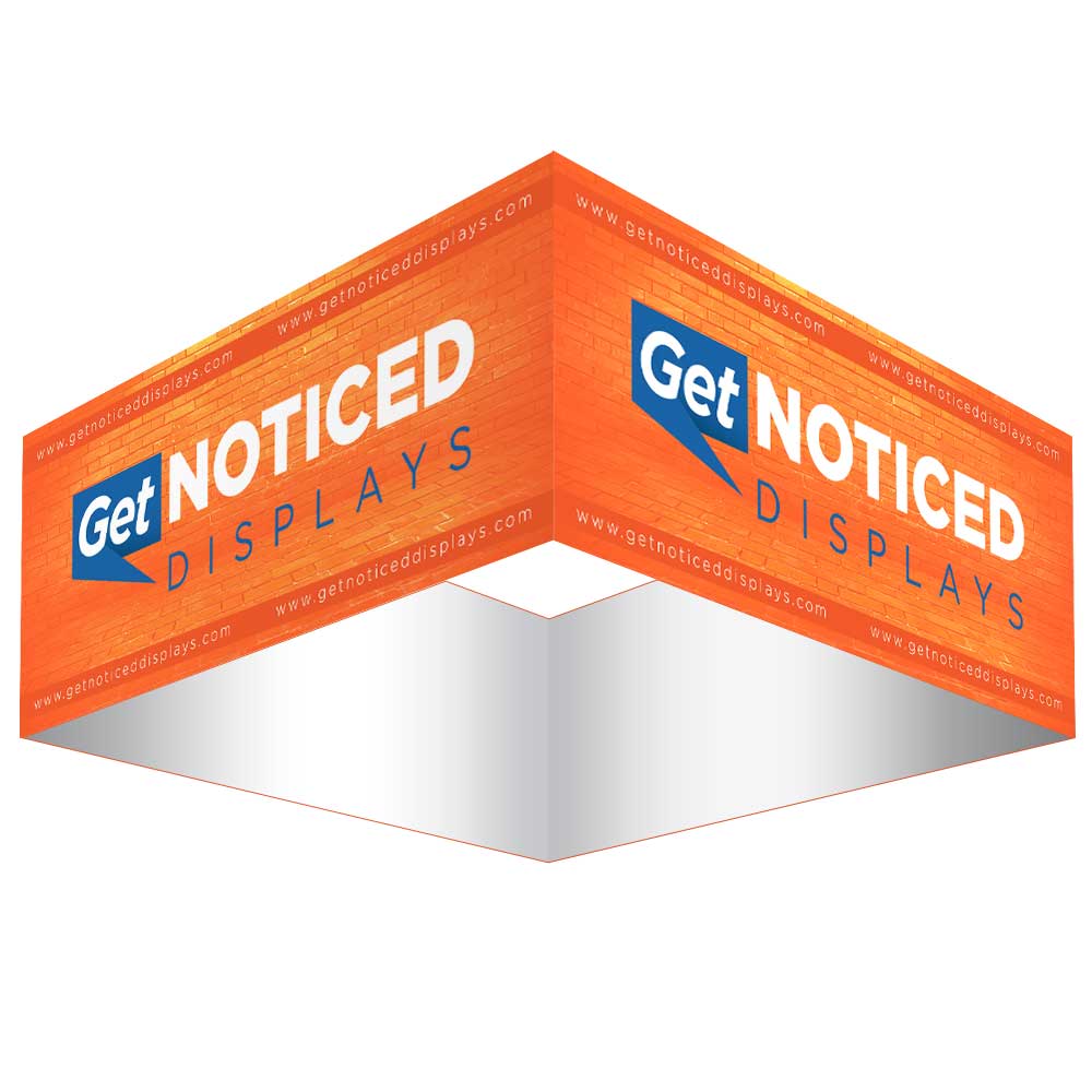 8ft x 24 in Square Hanging Banner Single-Sided – Get Noticed Displays