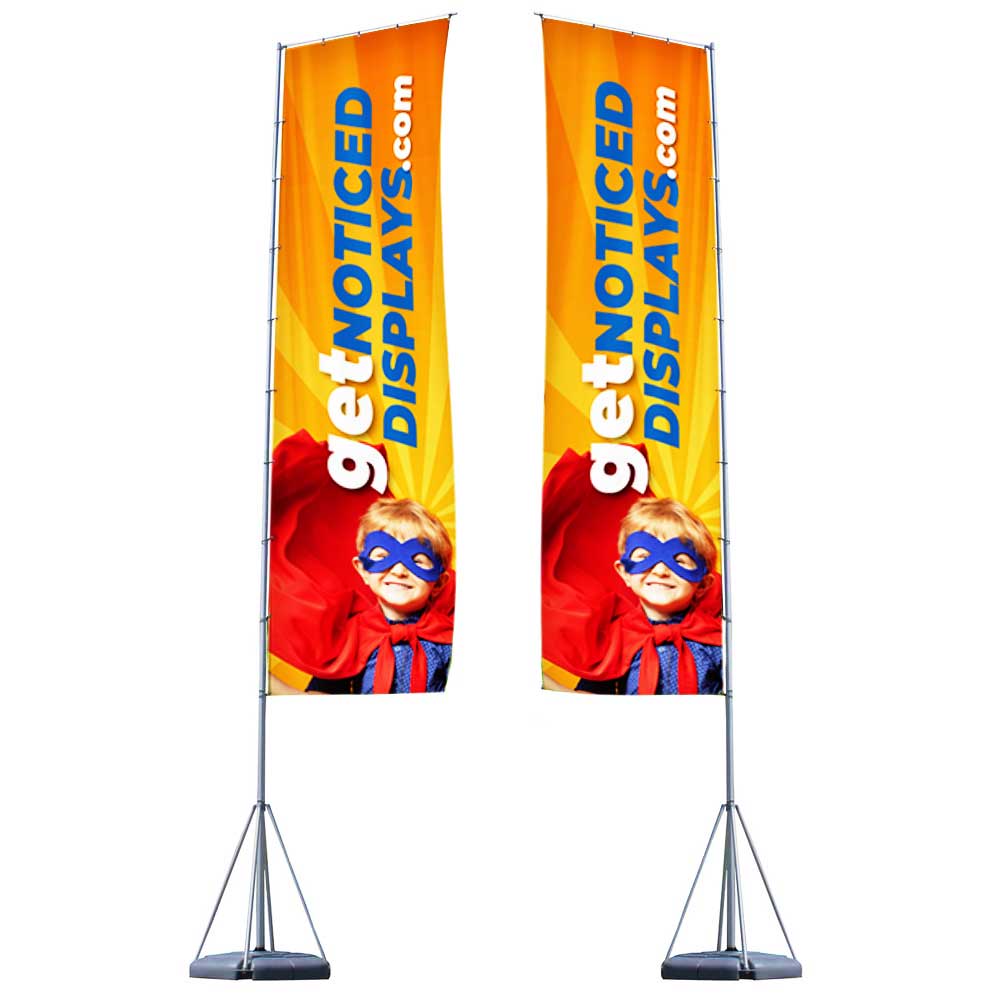 23ft Mondo Custom Flag Double-Sided – Get Noticed Displays